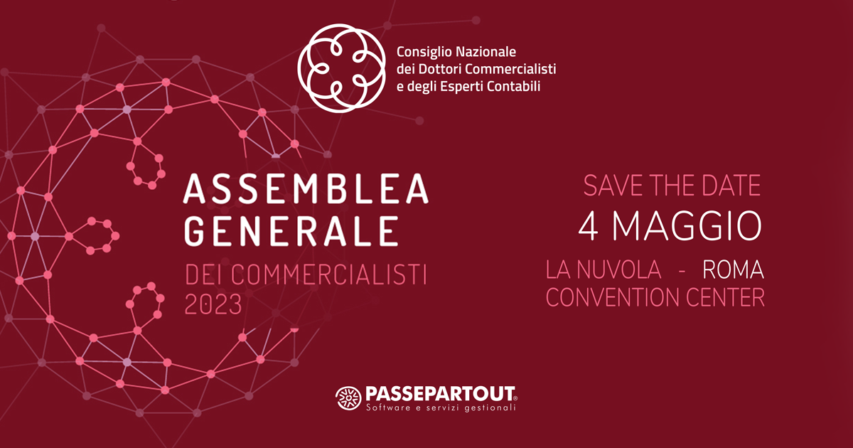 PASSEPARTOUT SPONSOR DELL'ASSEMBLEA GENERALE DEI COMMERCIALISTI 2023 - News