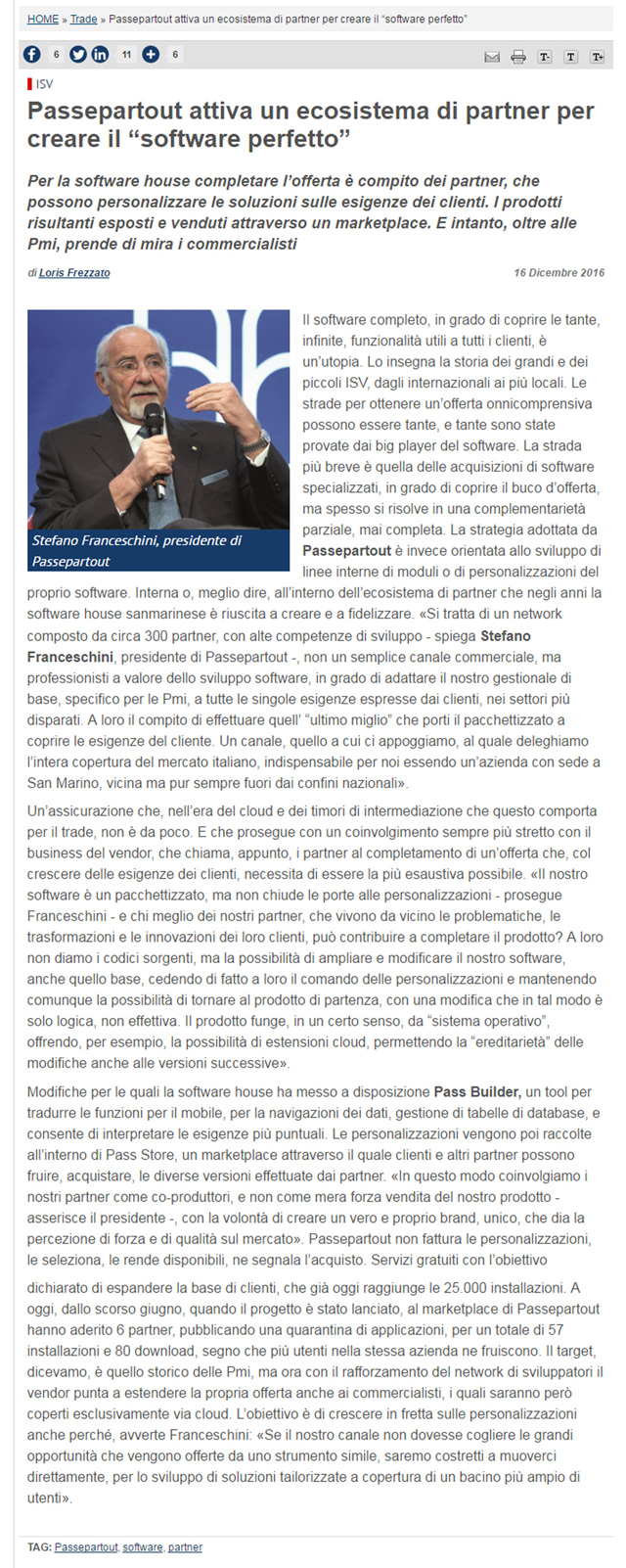 DIGITAL4TRADE - PASSEPARTOUT ATTIVA UN ECOSISTEMA DI PARTNER PER CREARE ...